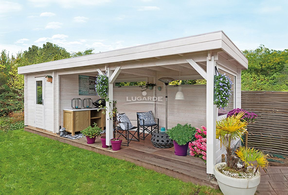 Lugarde Blokhut B18 800x200 cm - 44 mm | Van Kooten