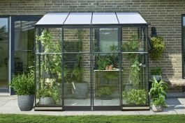 Royal Well Qube aluminium muurkas Lean-to 68 251x188x230 cm zwart met ...