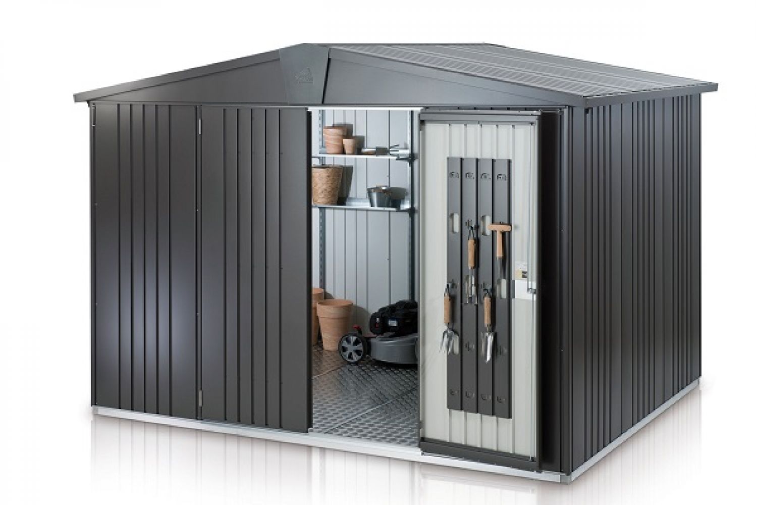 Biohort metalen berging Europa 6 244x300x203 cm | Van Kooten