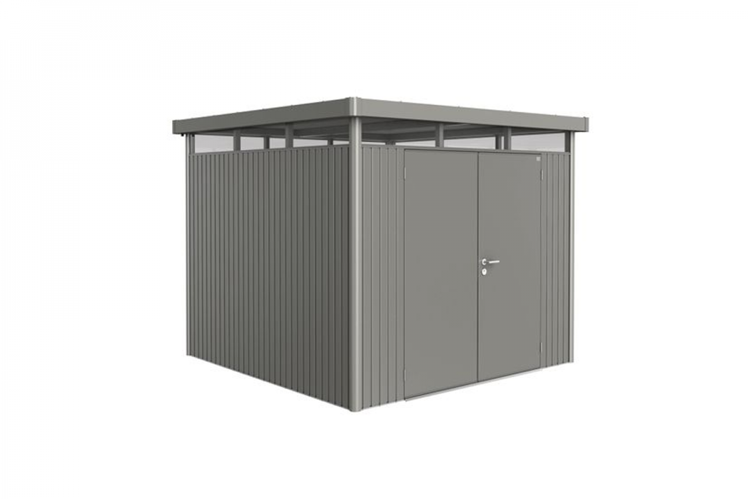 Metalen berging Highline H6 315x315x222 cm met enkele deur | Van Kooten