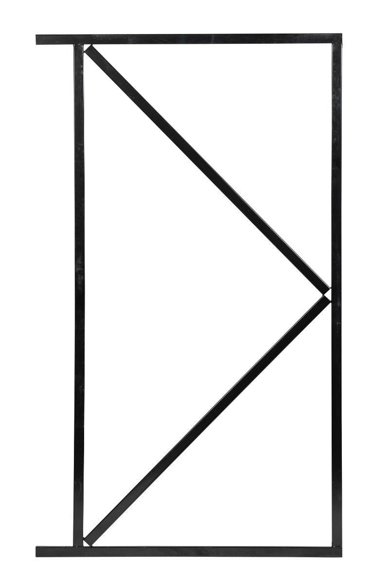 IJzeren deurframe 100x155 cm zwart gespoten | Van Kooten