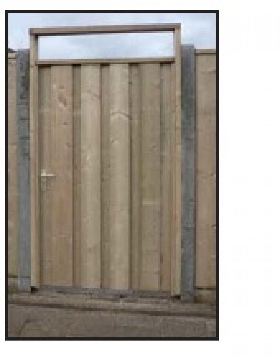 IJzeren deurframe met slotkast H155xB100 cm | Van Kooten