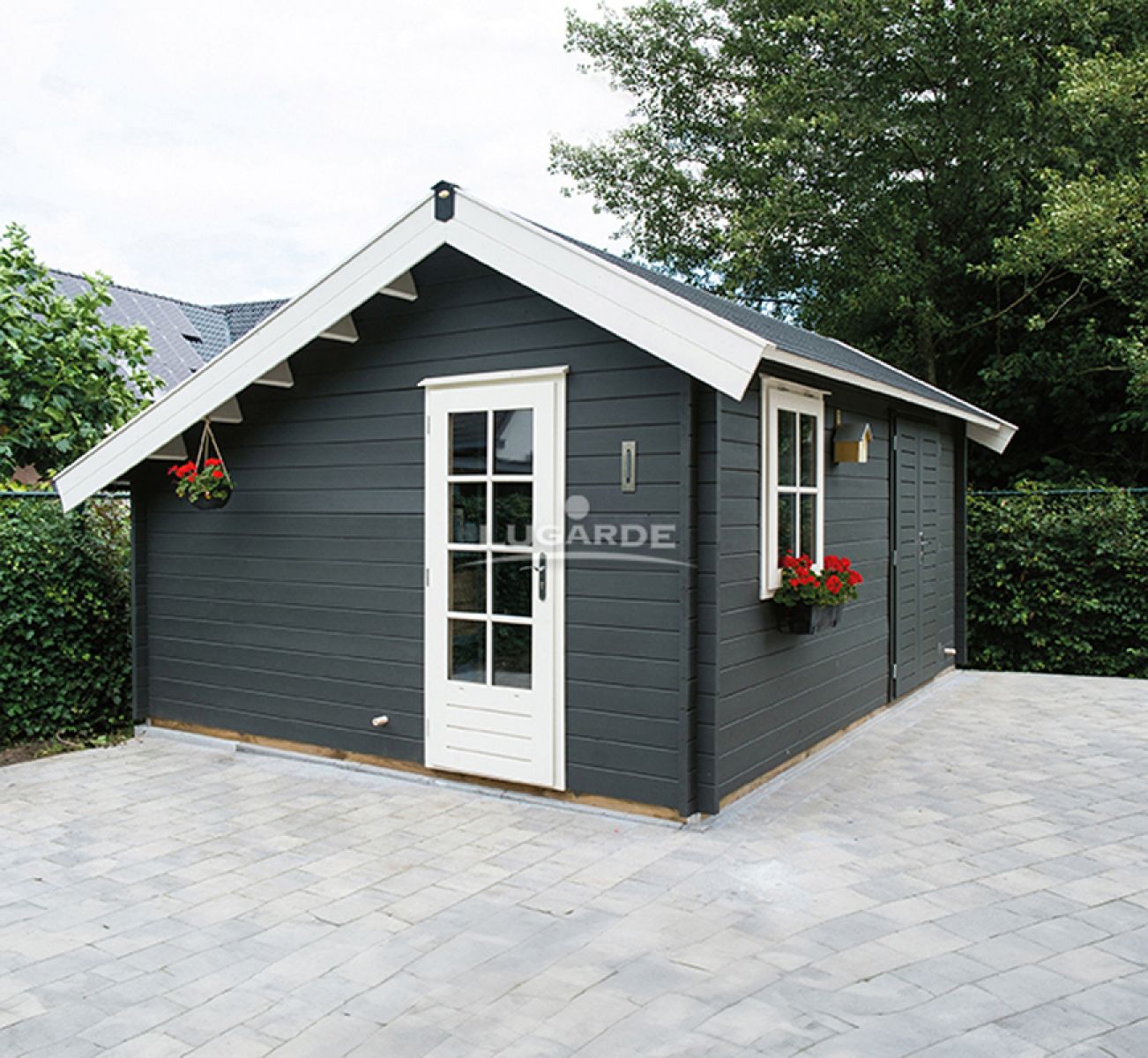 Lugarde Blokhut B23 500x400 cm - 44 mm | Van Kooten