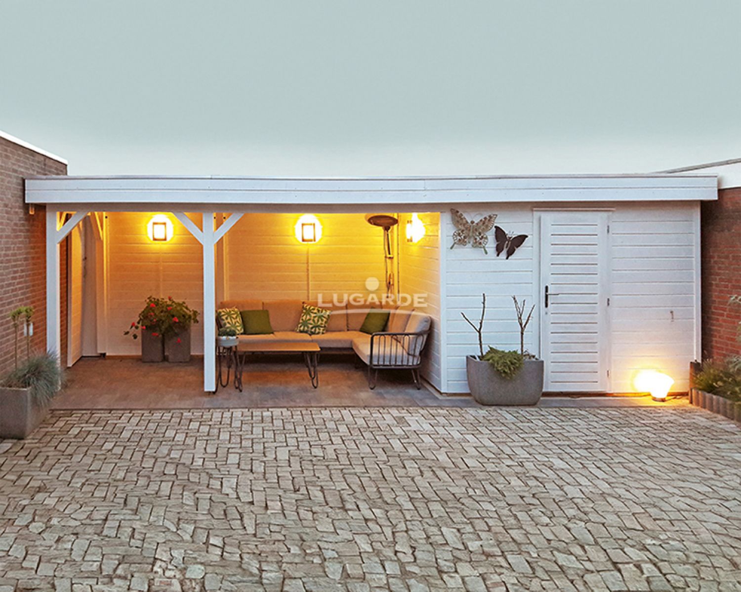Lugarde Tuinhuis PR47 840x240 cm - 28 mm | Van Kooten