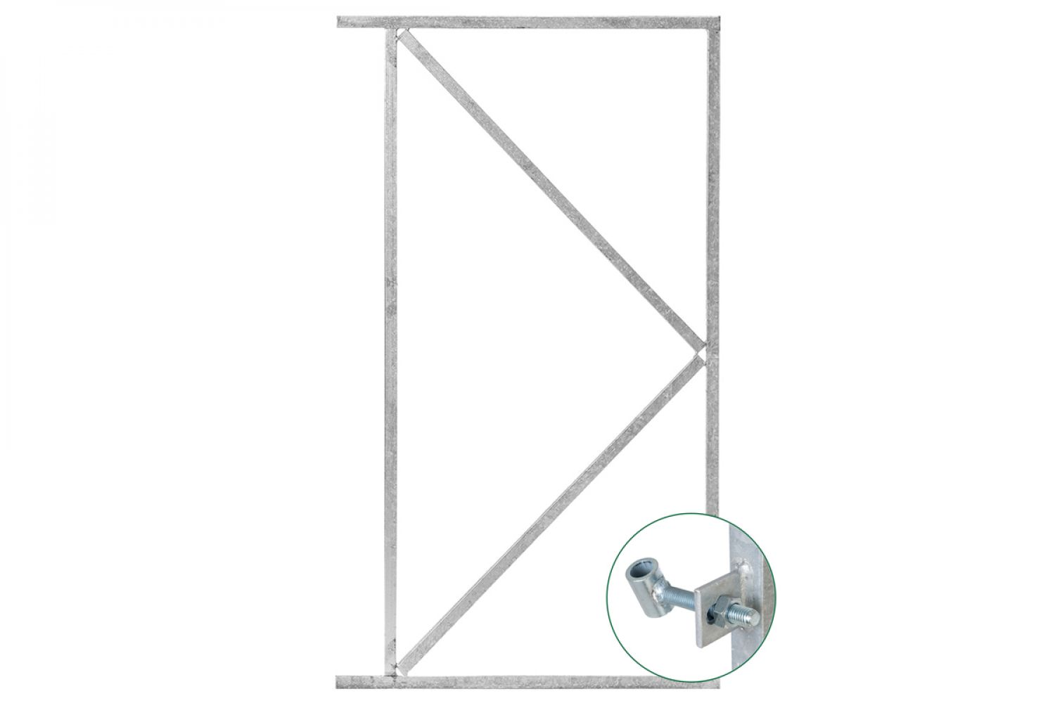 IJzeren deurframe H155xB100 cm | Van Kooten
